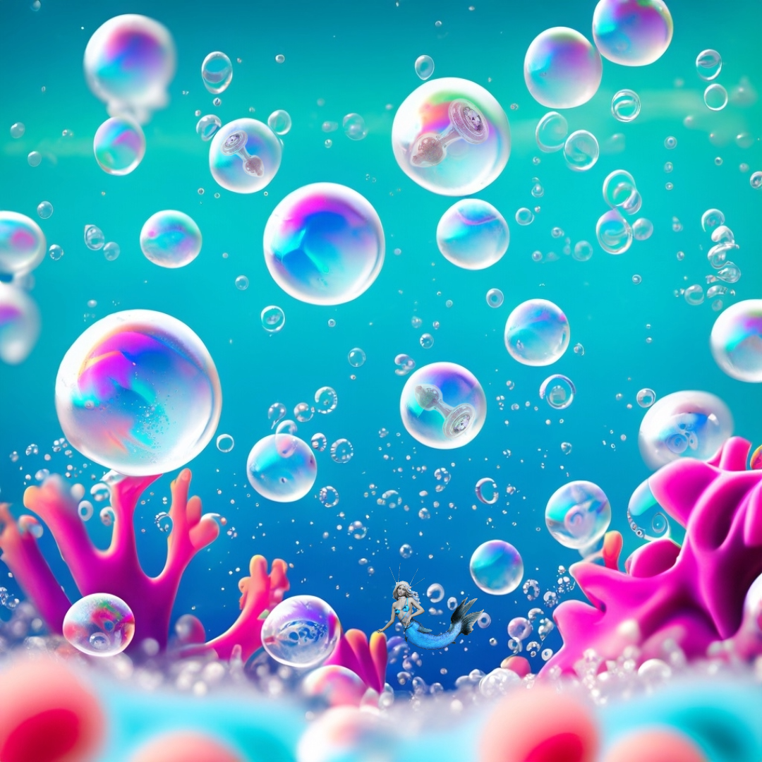 Sea Blue Mermaid Bubbles Plug – CrystalDelights